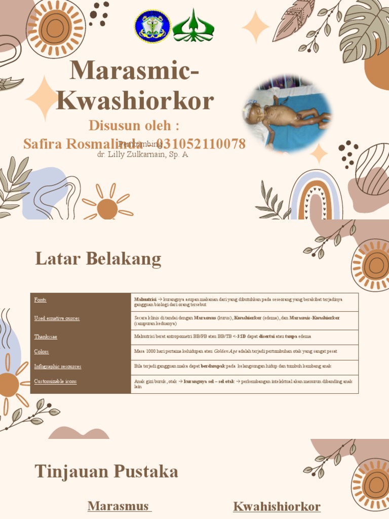 Referat Marasmic Kwashiorkor - Dr. Lilly Zulkarnain, Sp.A | PDF