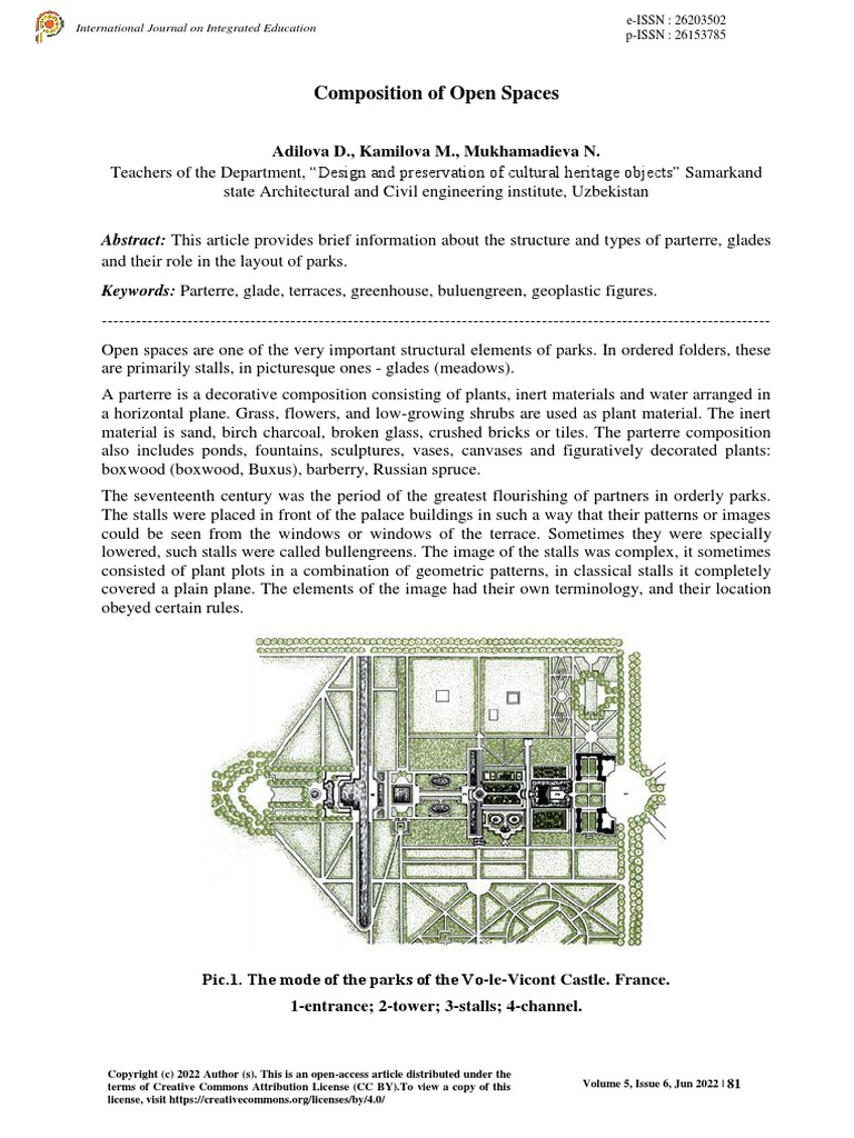 Composition of Open Spaces | PDF | Parks