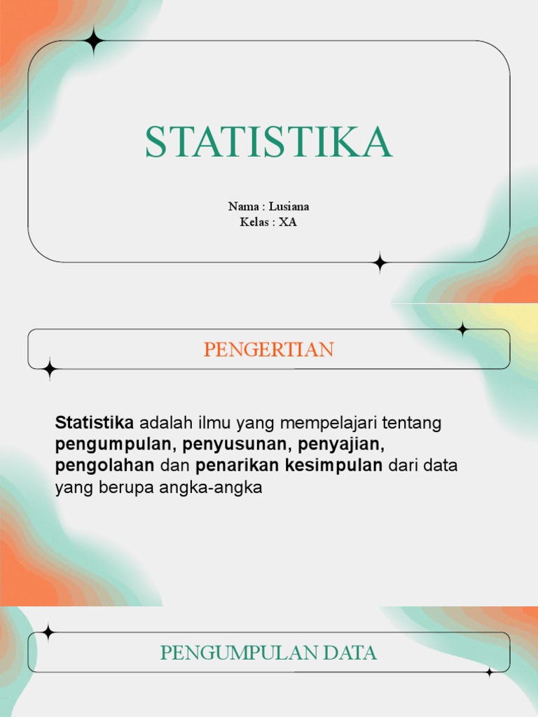 (Lusia Xa) PPT Statistika | PDF