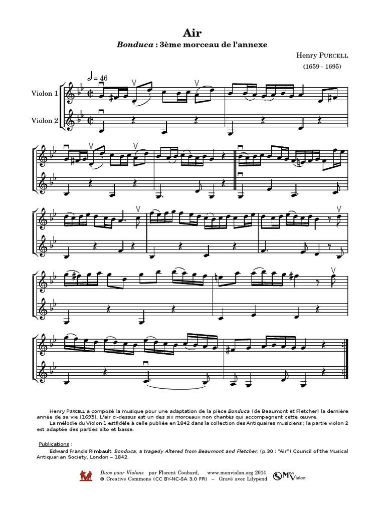Purcel Bonduca Appendix Air3 | PDF | Musique classique | Arts du spectacle