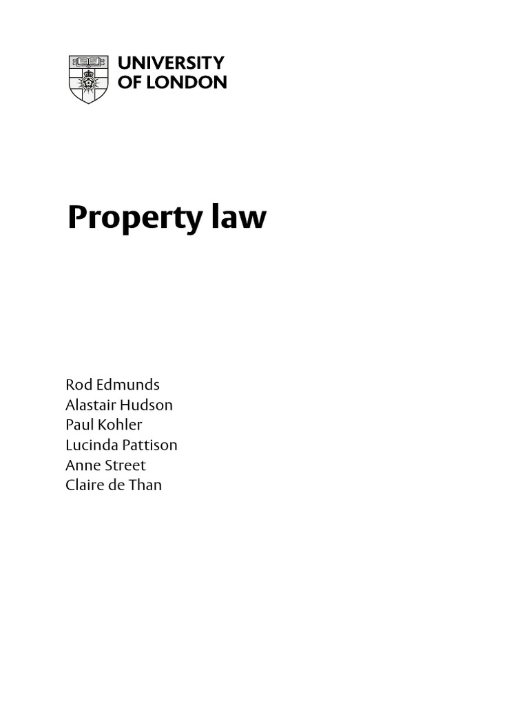 Land Law Pdf Leasehold Estate Lease