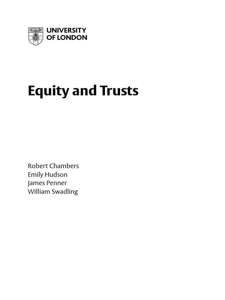 Trusts | PDF | English Trust Law | Trust Law