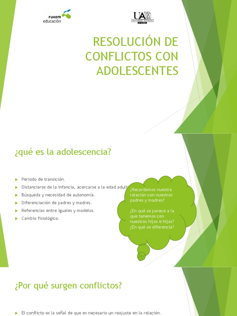 Dosier Resolución de Conflictos en Adolescencia | PDF | Ciencias del comportamiento