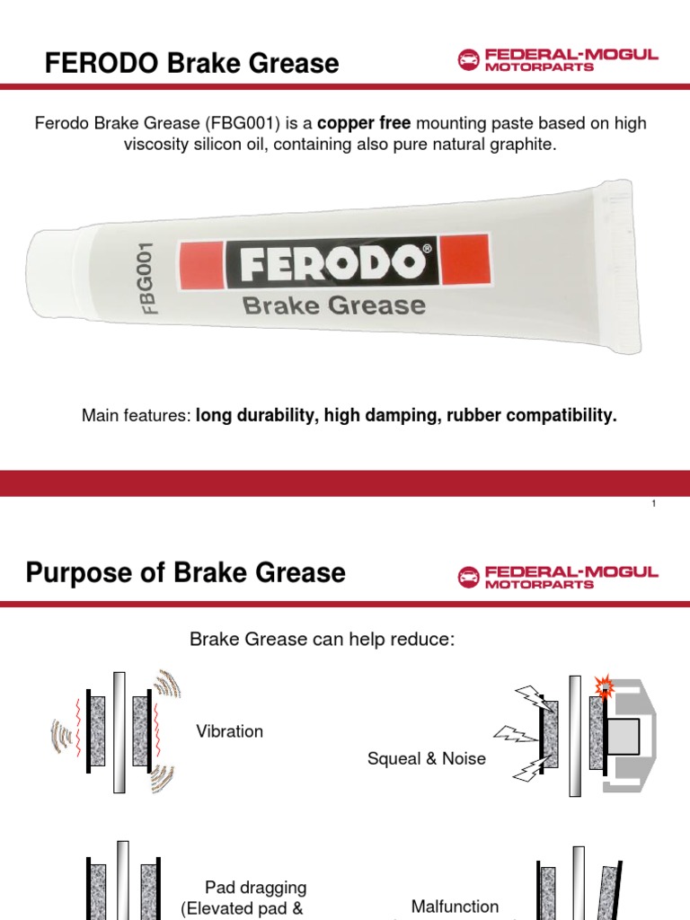 Ferodo Datenblatt Montagepaste | Download Free PDF | Brake | Mechanical ...