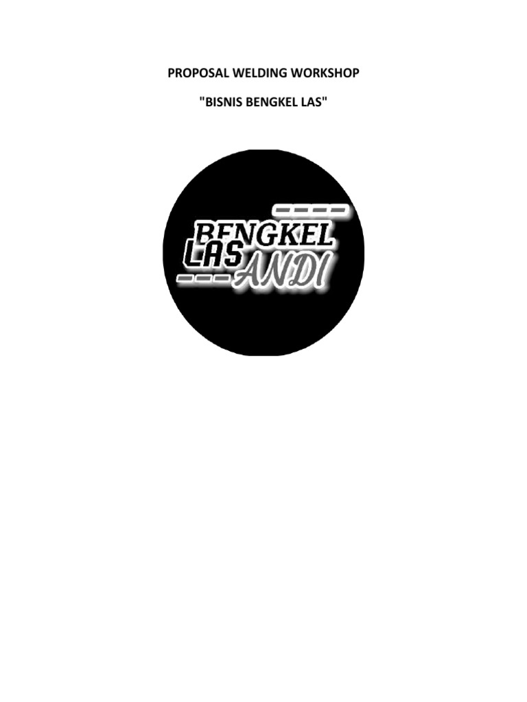 Proposal Welding Workshop | PDF