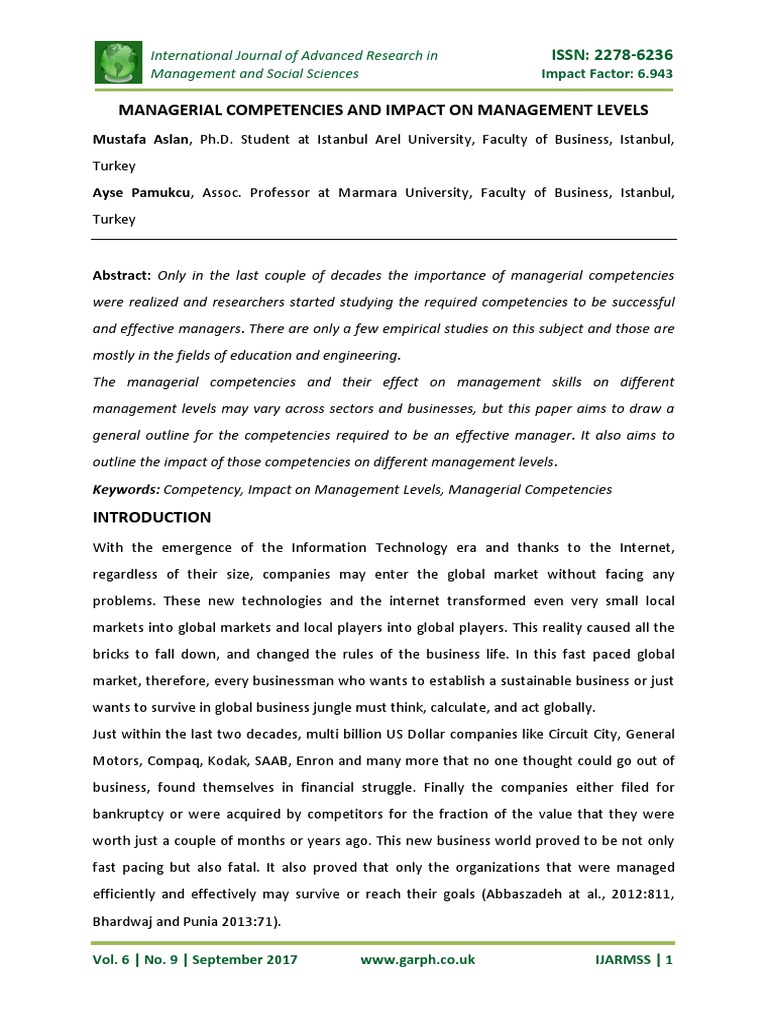 Essential Managerial Competencies | PDF | Communication | Creativity