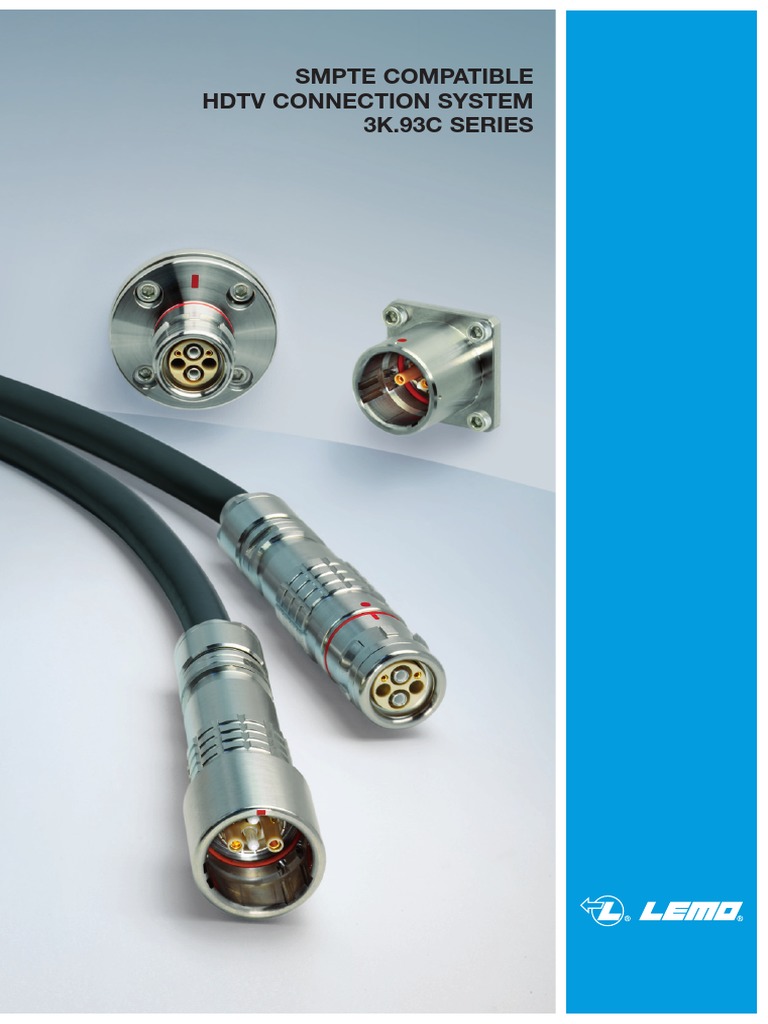 LEMO-FXW 3K 93C TLM-datasheet | PDF | Electrical Connector | Optical Fiber