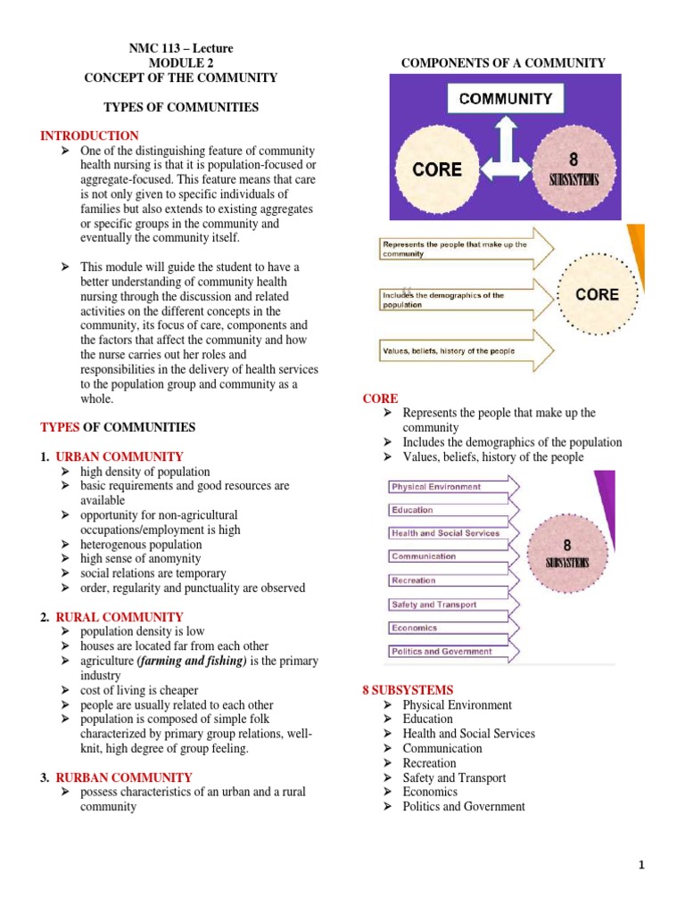 Community-Health-Nursing-Lecture-MODULE-2 | PDF | Cost Of Living | Preventive Healthcare