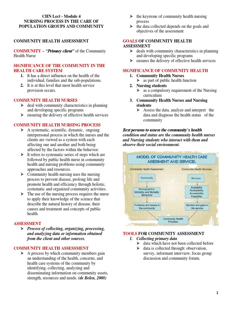 Community Health Nursing Lecture Module 4 | PDF | Evaluation | Nursing