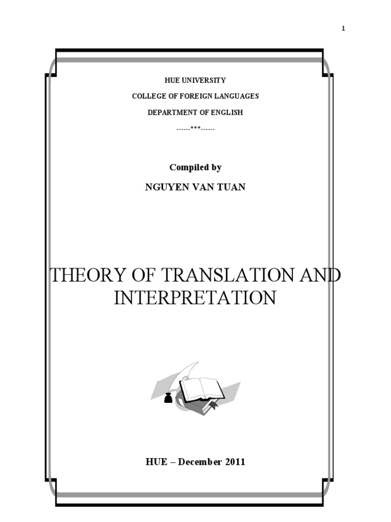 Translation and Interpretation Theory | PDF | Translations | Linguistics
