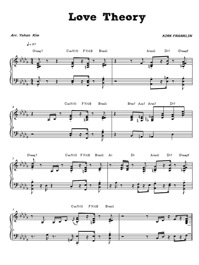 Love Theory-Full Score | PDF