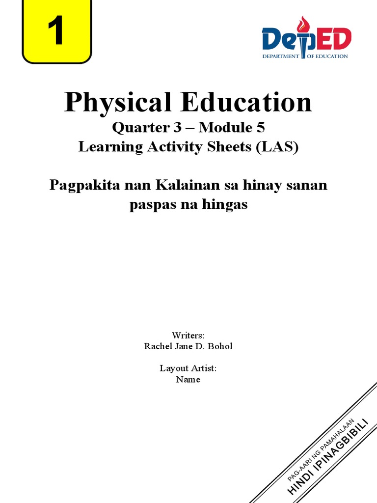 Q3 Grade 1 PE Module 5 | PDF