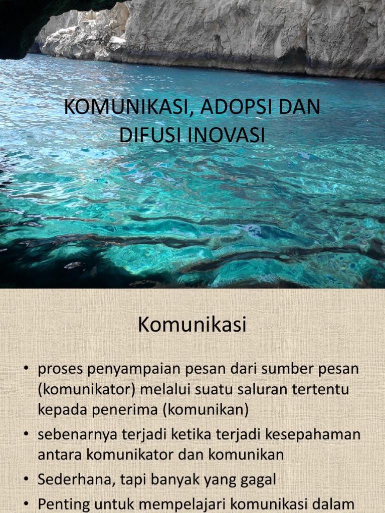 PENYULUHAN - Komunikasi, Adopsi, Dan Difusi Inovasi | PDF