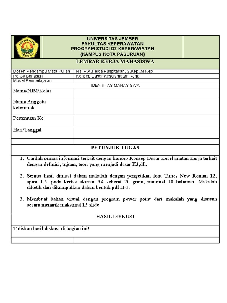 LKM, RTM, RUBRIK PENILAIAN Keselamatan Dan Kesehatan Kerja FIX | PDF | Seni | Komputer
