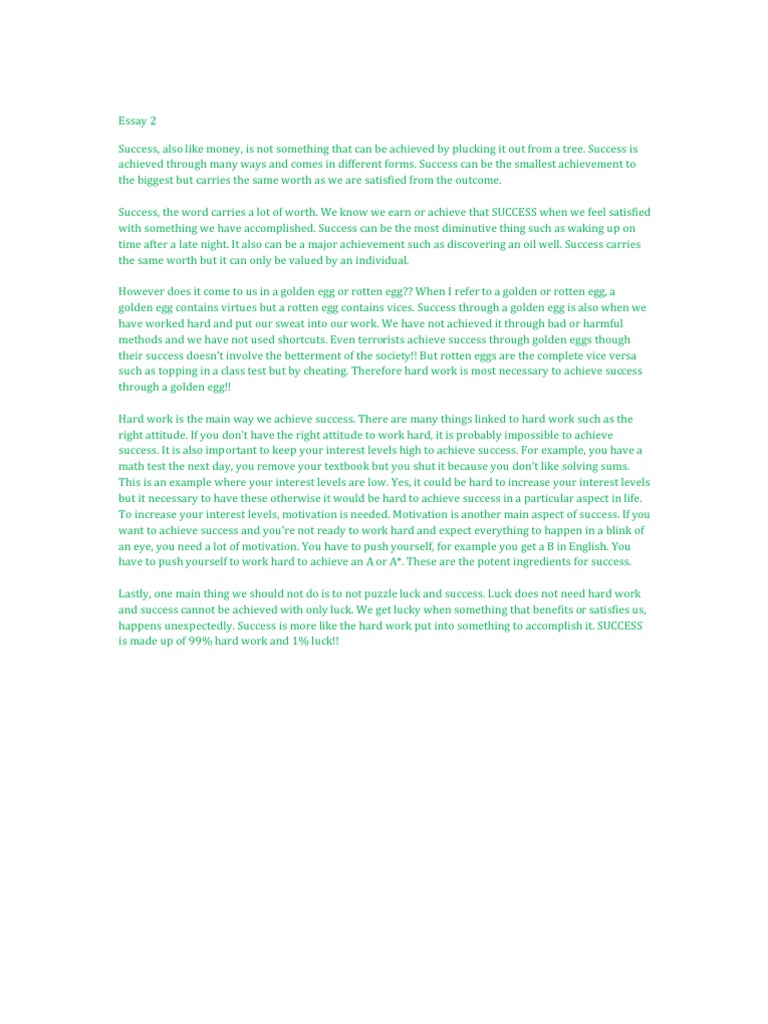 Essay | PDF | Motivation | Motivational