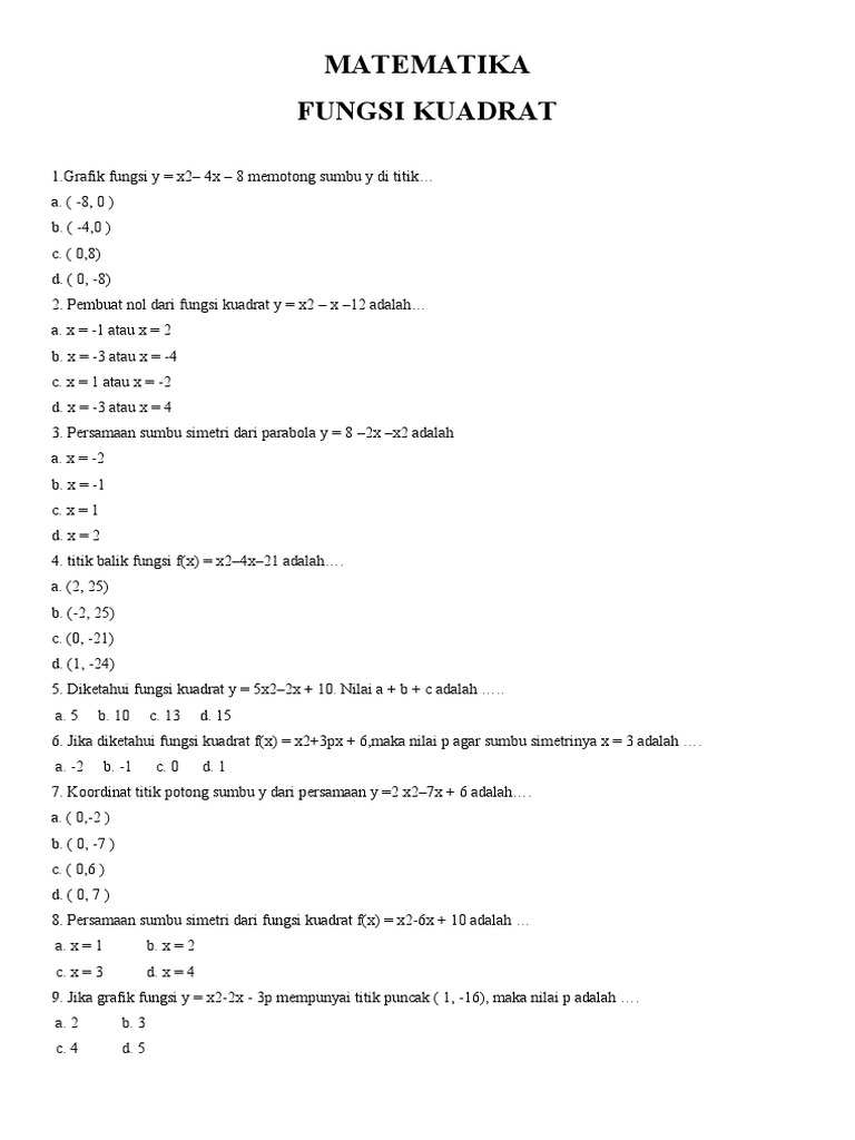 Matematika Perpangkatan | PDF
