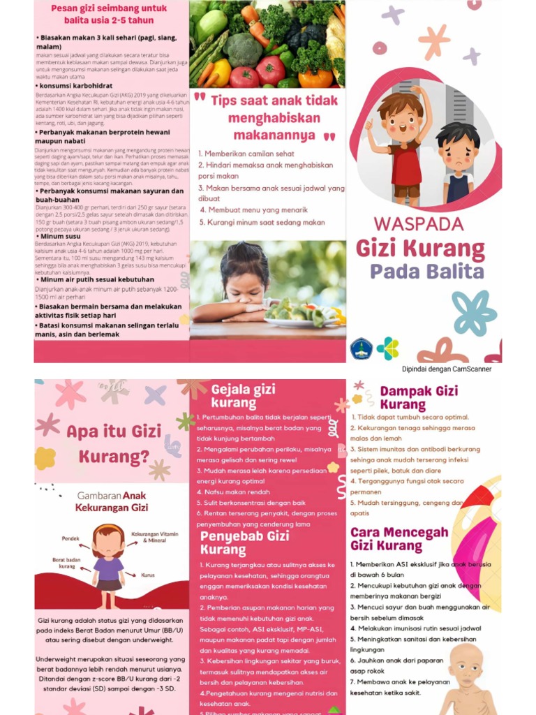 Leaflet Gizi Kurang | PDF