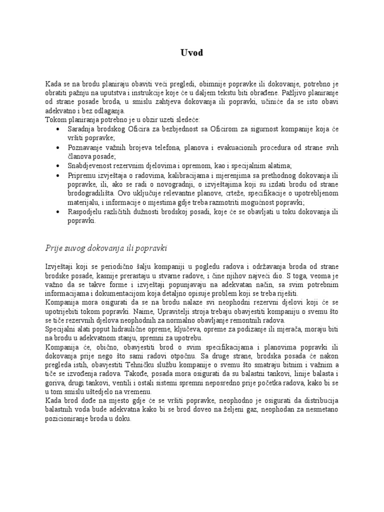 Survey and Dry Docking | PDF