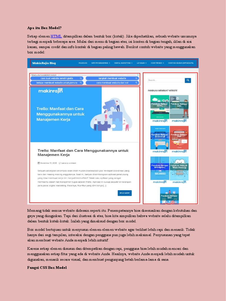 Apa Itu Box Model | PDF | Komputer | Bisnis