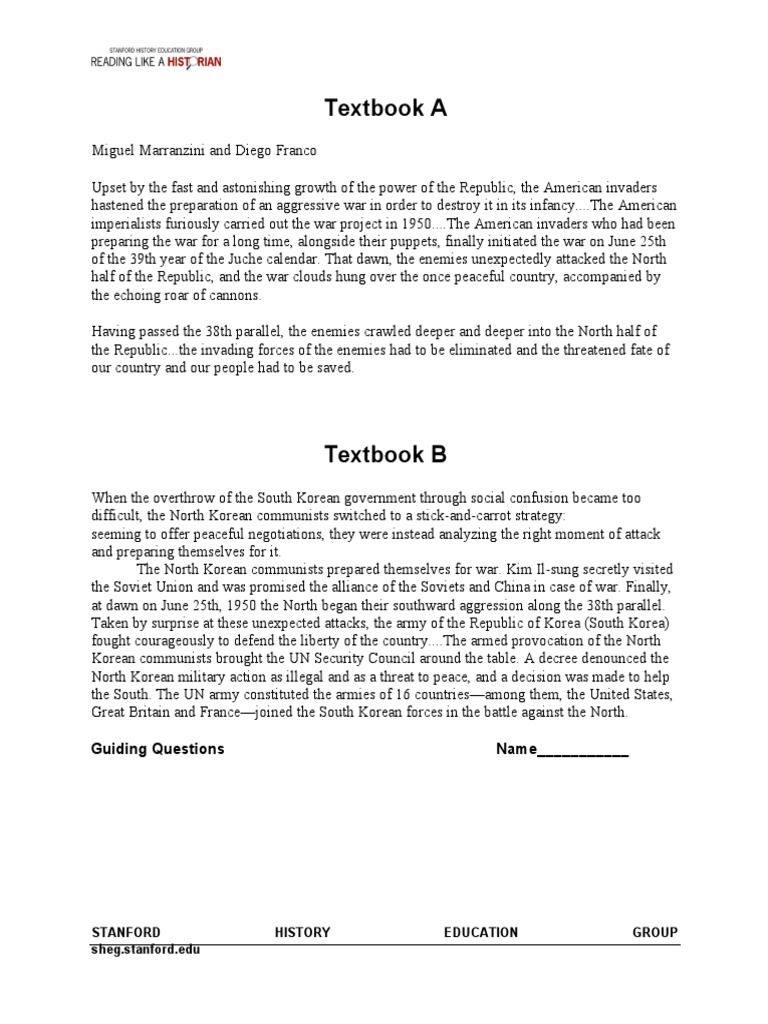 Korean War Student Materials Miguel | PDF | North Korea | World Politics