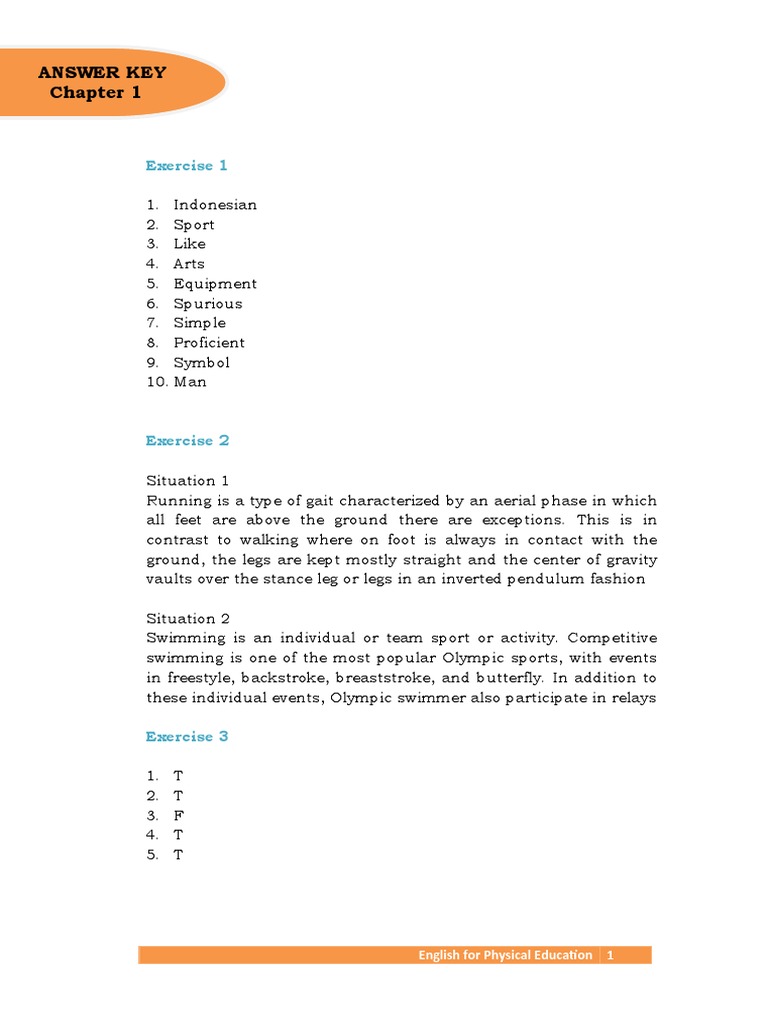 Kumpulan Key Answer | PDF | Sports | Athletic Sports