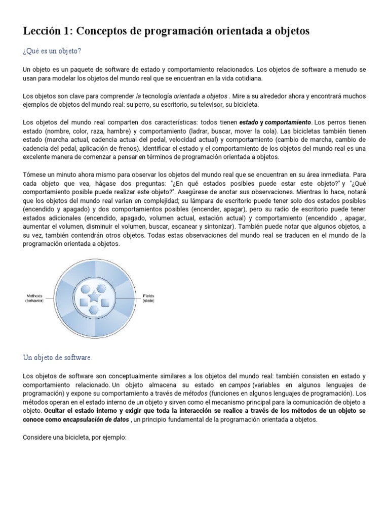Java | PDF | Objeto (informática) | Herencia (Programación Orientada a Objetos)