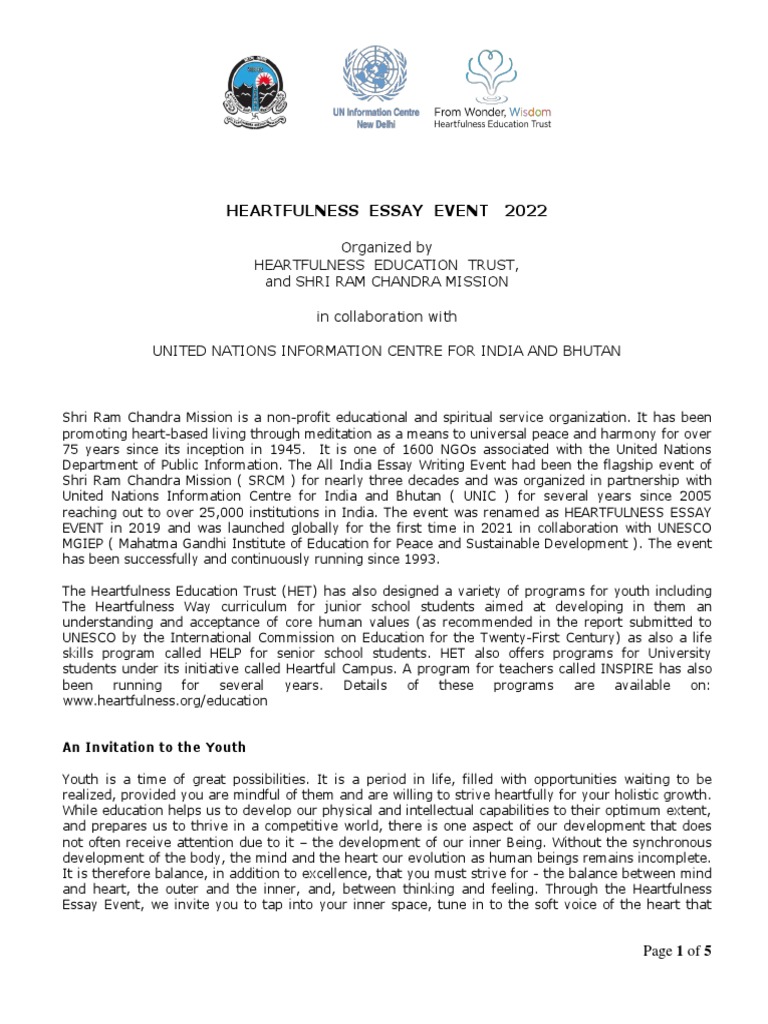 Leaflet English | PDF | Essays | Mind