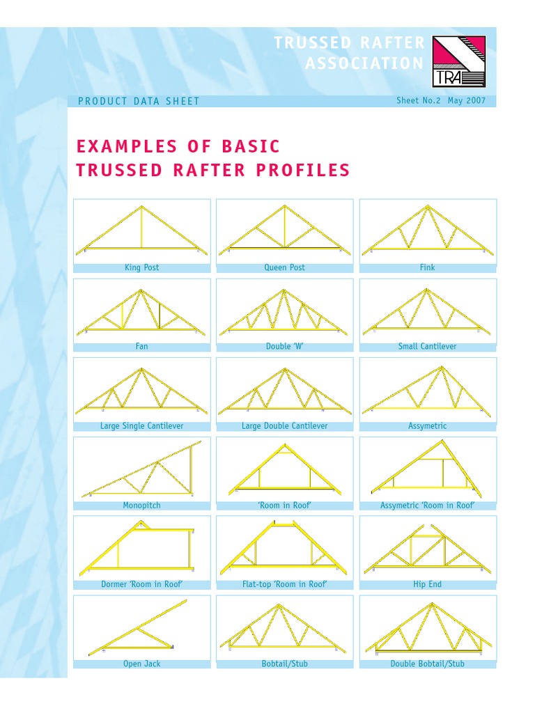 Trussed Rafter Profiles Examples Public | PDF