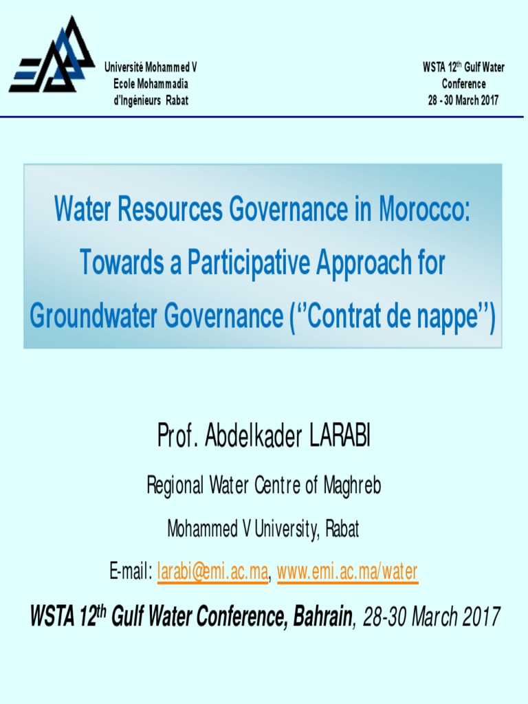 2 Abdelkader Larabi | PDF | Water Resources | Water