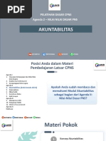 Agenda II - Nilai-Nilai Dasar ASN - Akuntabel | PDF