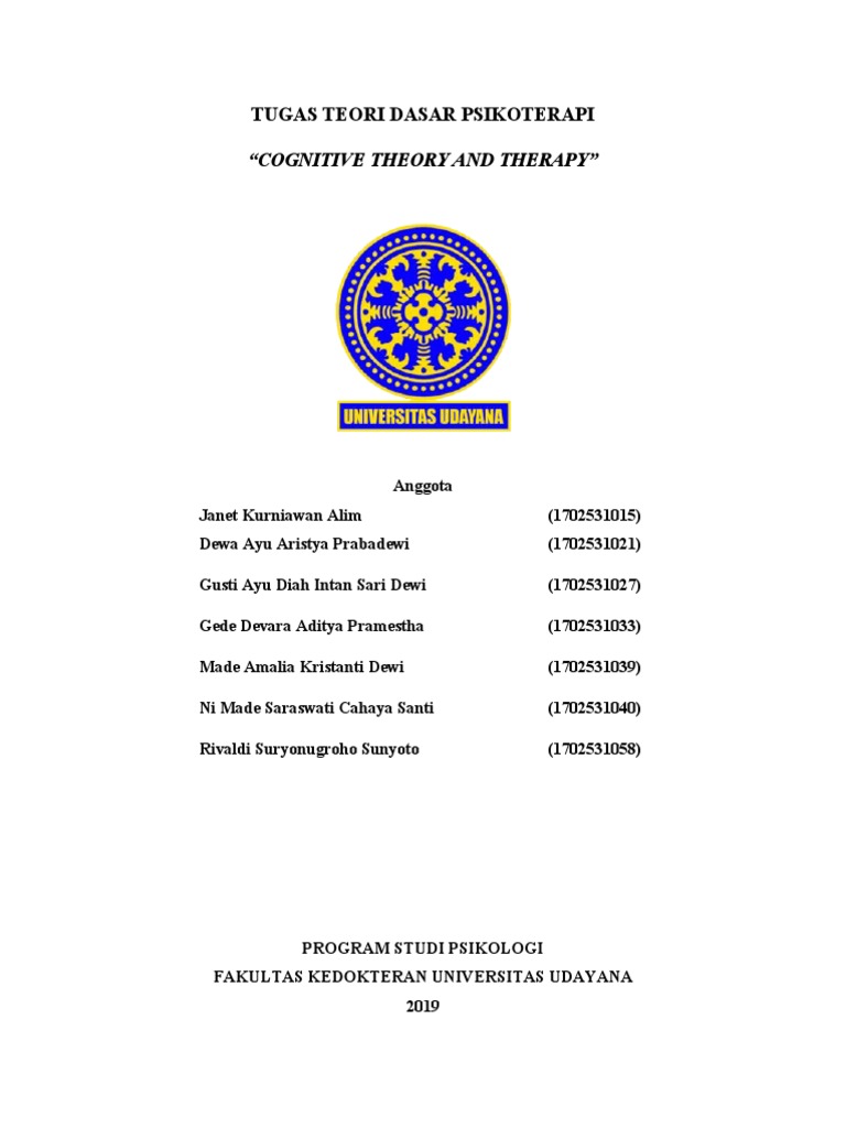 Terapi Kognitif | PDF | Pengembangan Diri