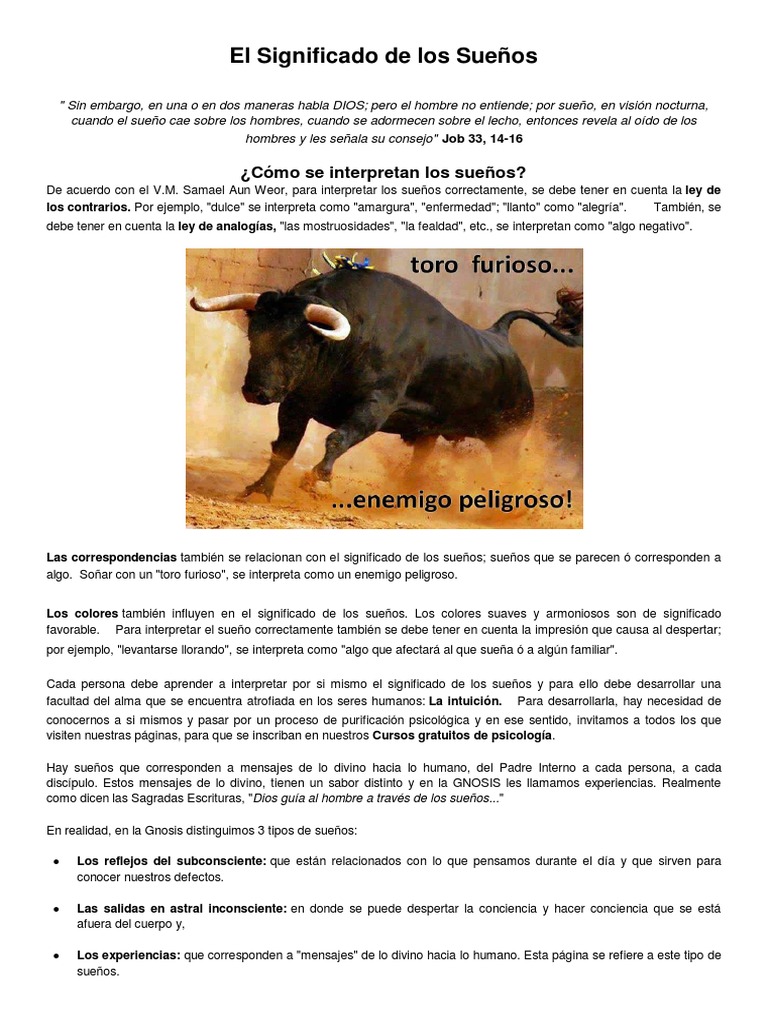 Significado Sueños 2 | PDF | Sueño | Karma