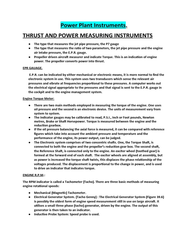 Power Plant Instruments | PDF | Pressure Measurement | Pressure