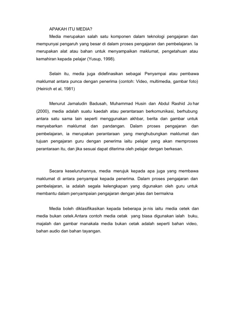 Definisi Media | PDF