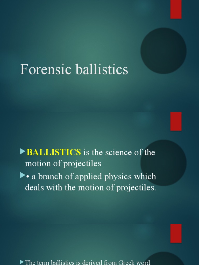 Ballistics | Download Free PDF | Cartridge (Firearms) | Firearms