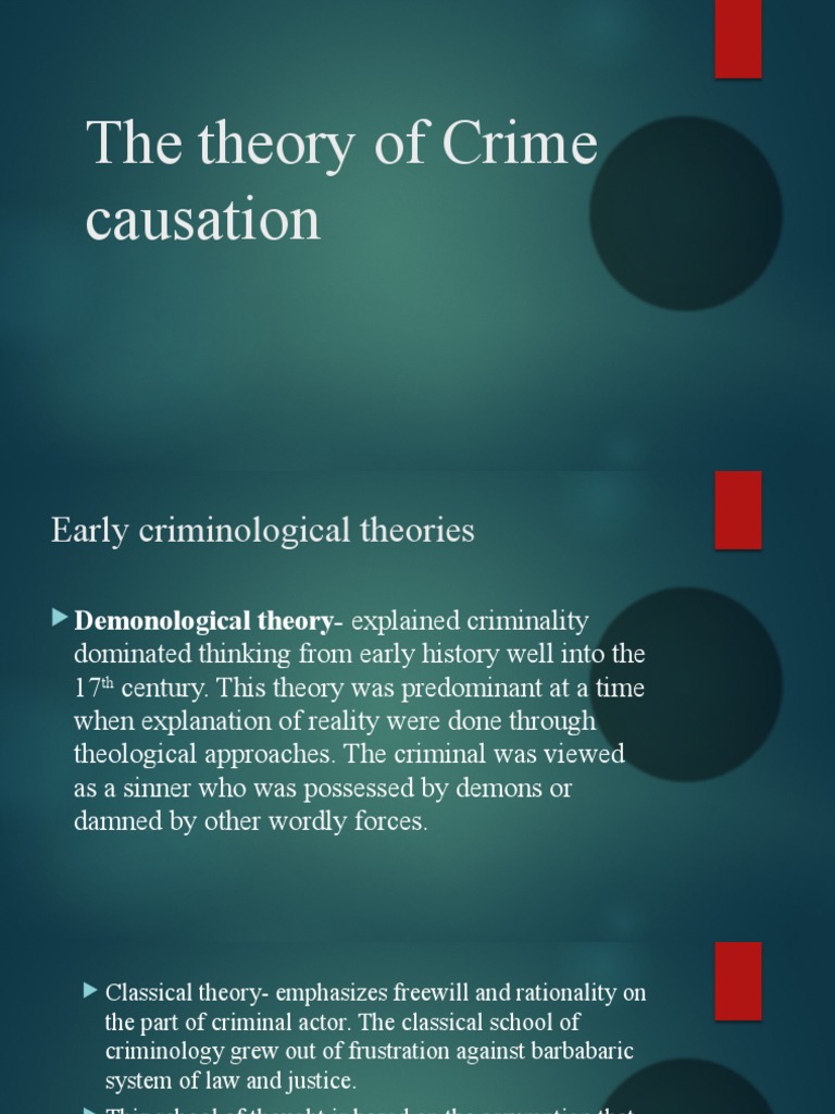 Crime Causation | PDF | Criminology | Crimes