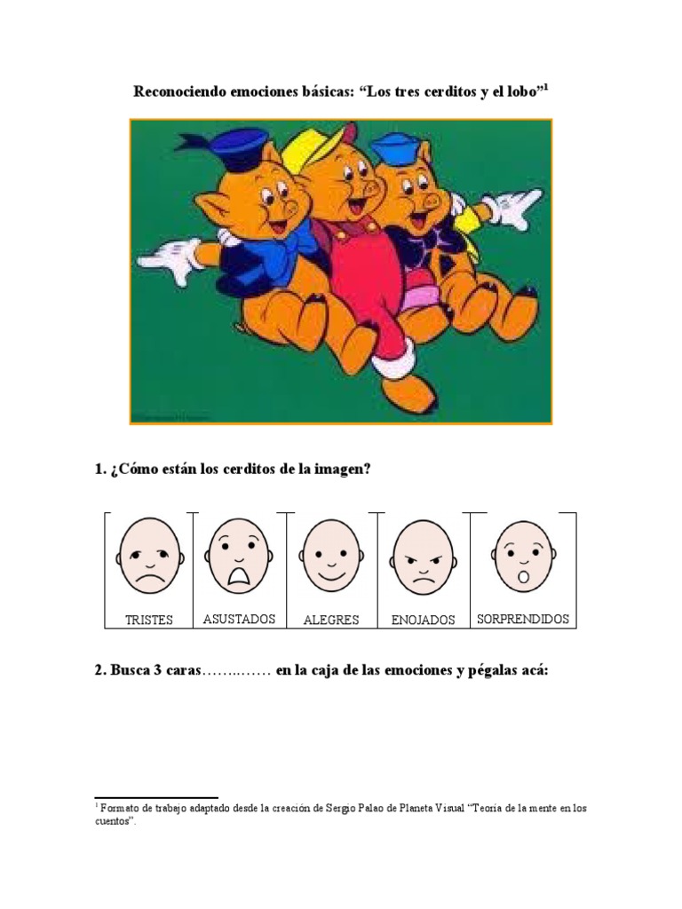 Emociones en "Los Tres Cerditos" | PDF | Hogar, jardinería y bricolaje ...