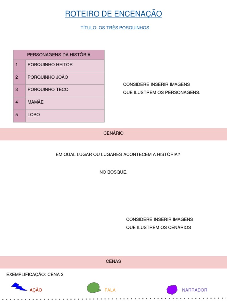 Modelo de Roteiro | PDF