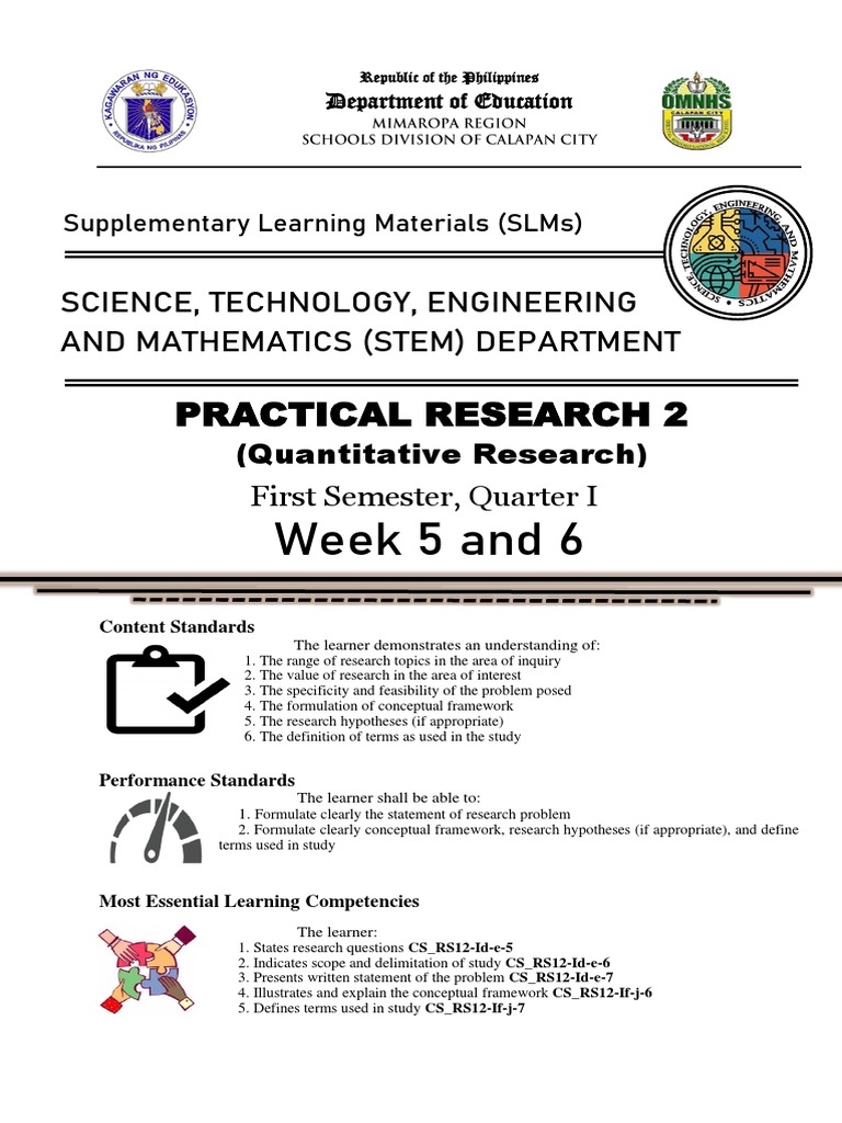 STEM PR2 Osorio Week-5-6 | PDF | Theory | Dependent And Independent Variables