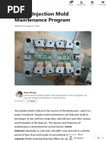 Mold Design Check List | PDF | Manufactured Goods | Equipment