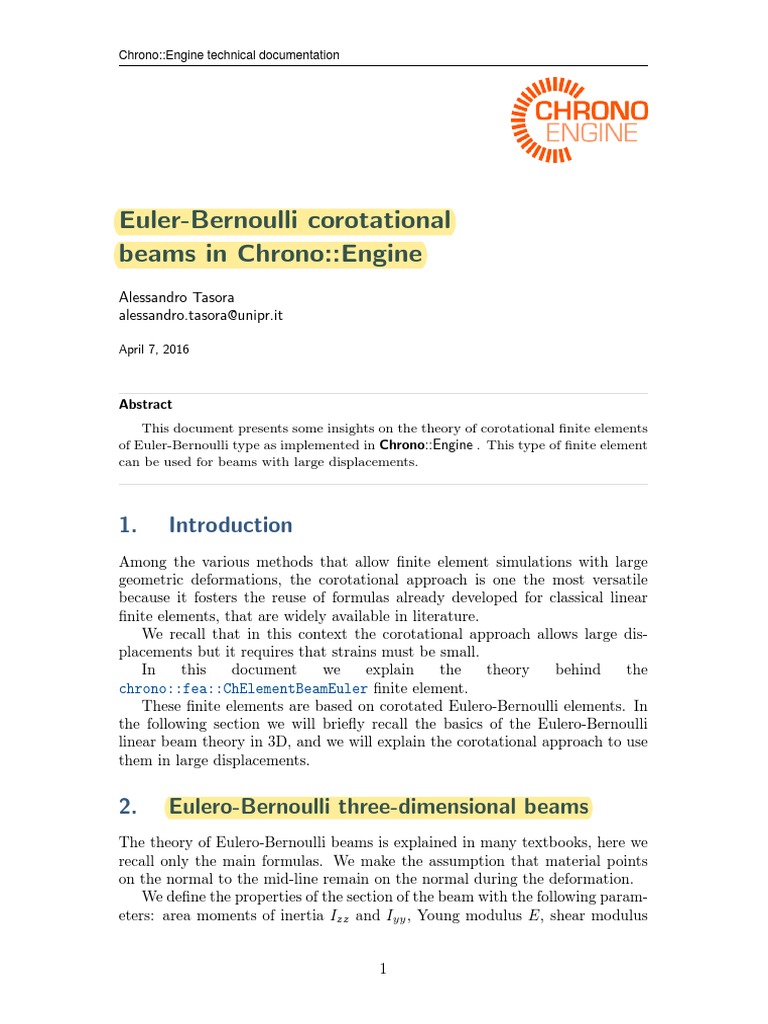 05.euler Beams | Download Free PDF | Finite Element Method | Beam (Structure)