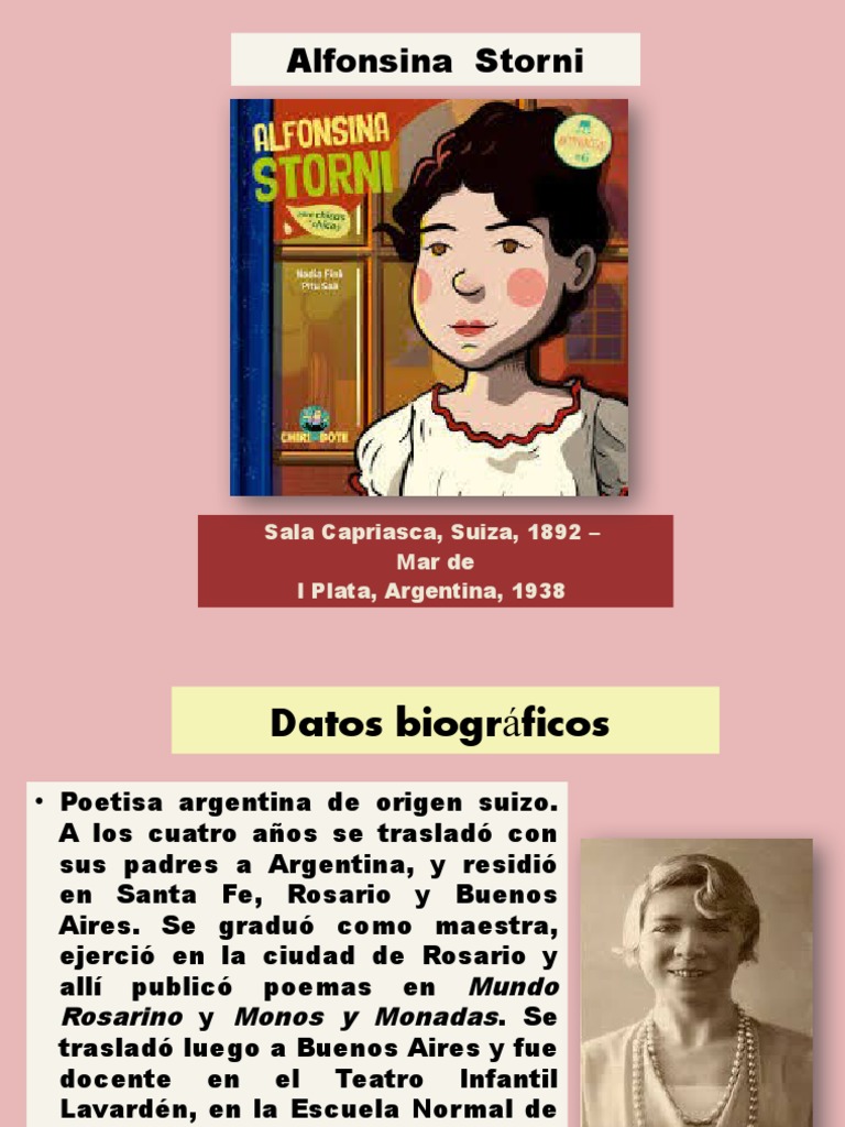 Alfonsina Storni Biografía | PDF Alfonsina Storni Biografía | PDF