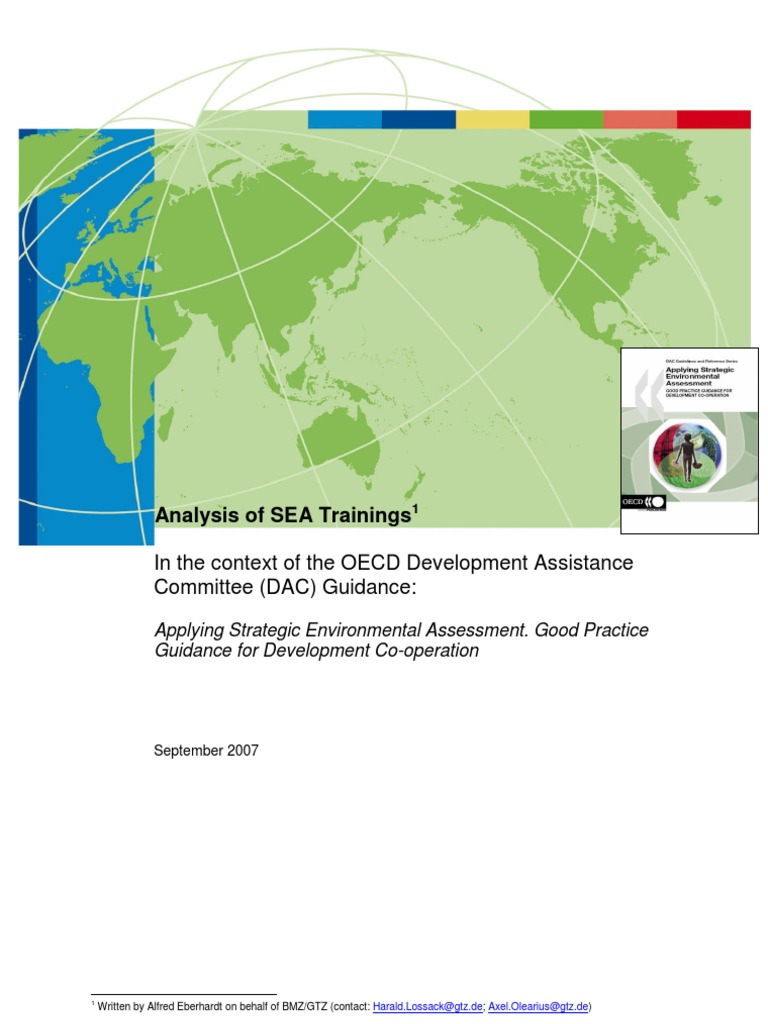 Analysis of SEA Trainings: in The Context of The OECD Development ...