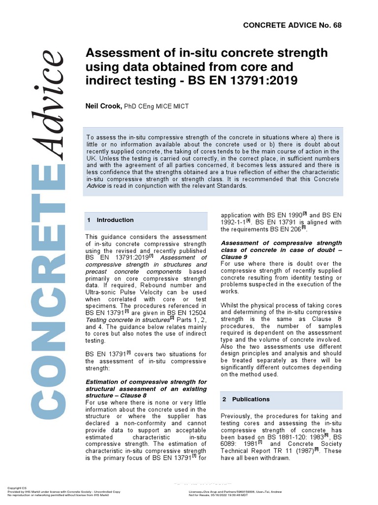 Concrete Advice 68 | PDF | Concrete | Outlier