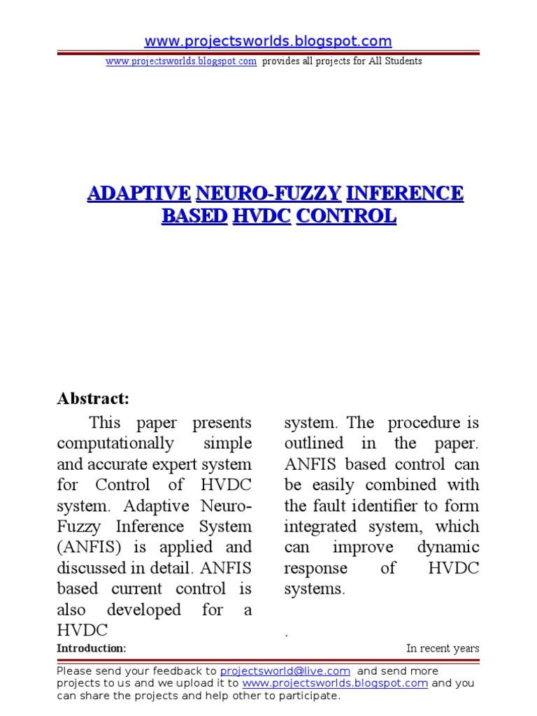 Adaptive Neuro-Fuzzy Inference - IT | PDF | Artificial Neural Network | Fuzzy Logic