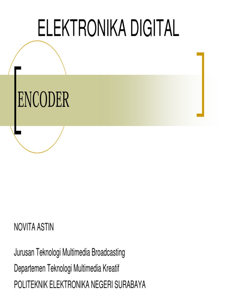 Prinsip dan Aplikasi Encoder | PDF