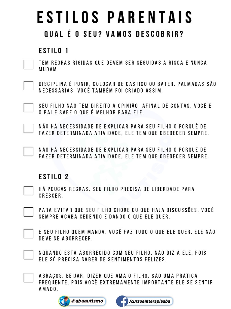 Estilo Parental | PDF | Autoestima | Tempo