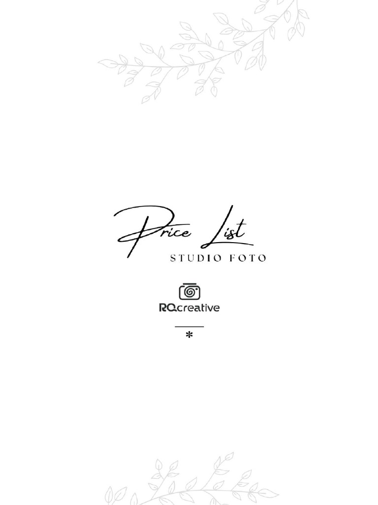 Pricelist Studio RQ | PDF