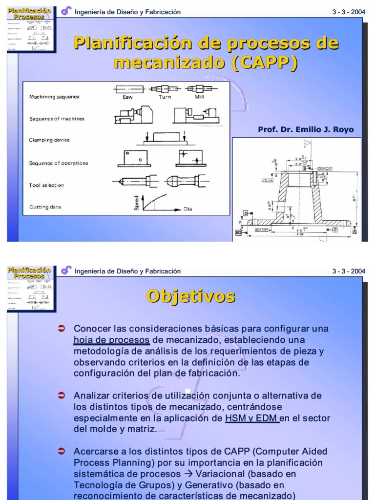 Planificacion de Procesos de Mecanizado Compress | PDF | Mecanizado | Perforar