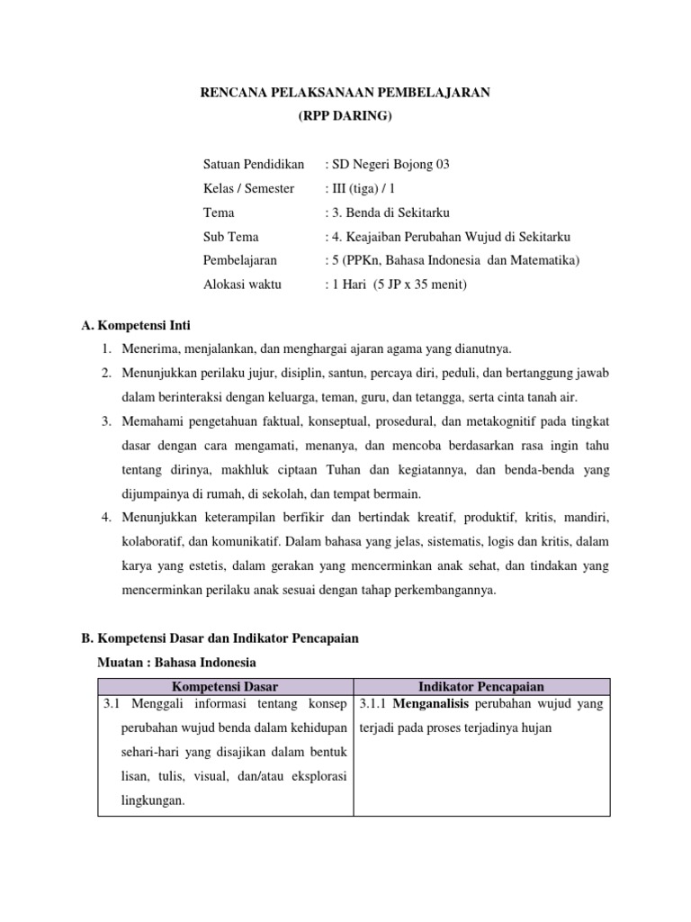 RPP Tema 3 | PDF
